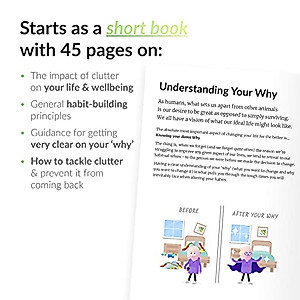The Home Organization Sidekick Journal by Habit Nest. A Step-by-Step Guide to Declutter, and Organize your Home. Coaches you through Decluttering your Home, Room by Room.