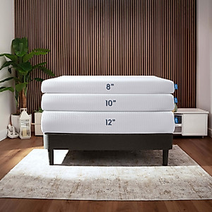 Nestl Green Tea King Size Mattress 12 Inch - Cooling Graphite Memory Foam King Mattress, Fiberglass Free King Mattress in A Box, Pressure Relief Supportive Bed in A Box, CertiPur-US Certified