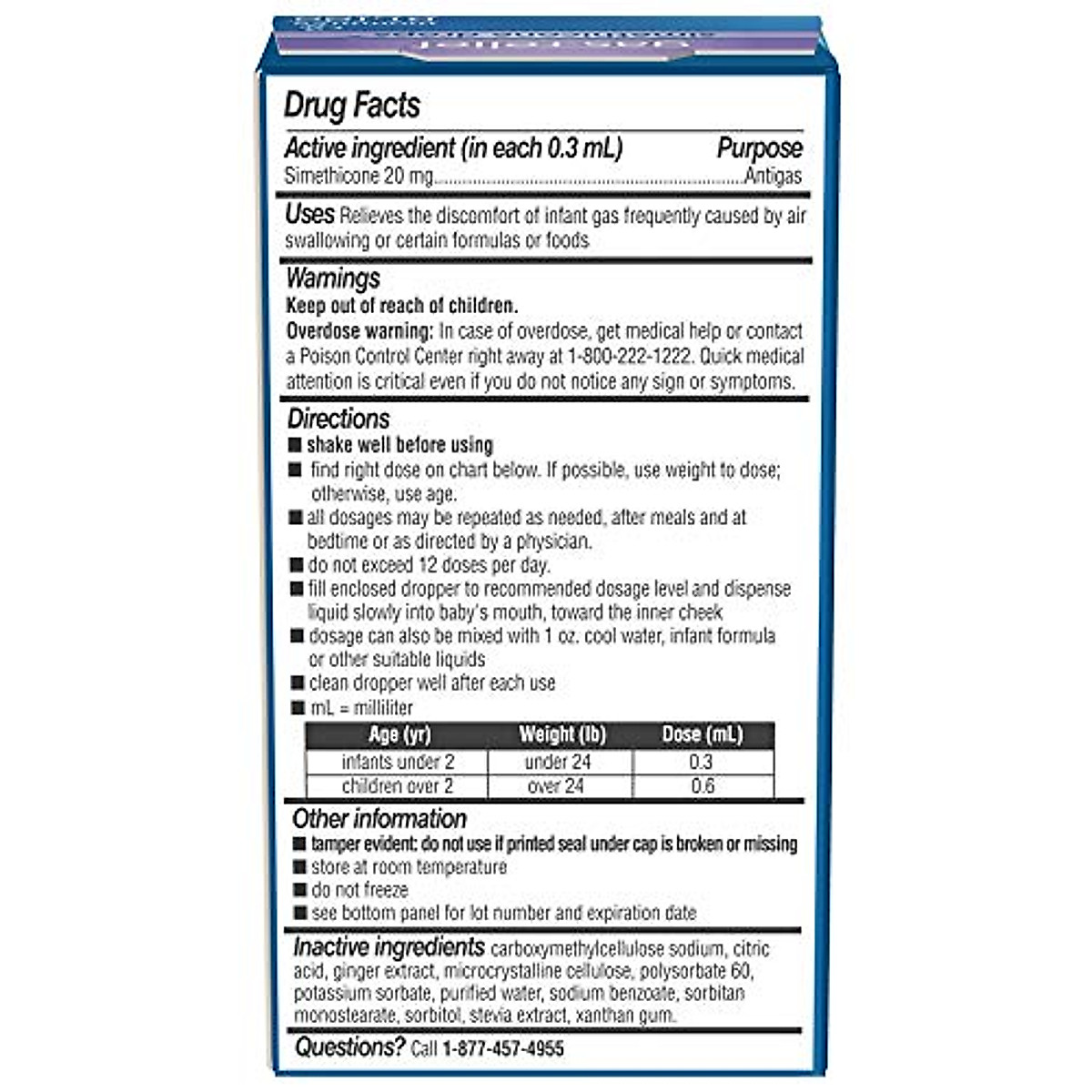 Mommy's Bliss Gas Relief Drops Bottle, Ginger extract flavor, 1 Fl Oz