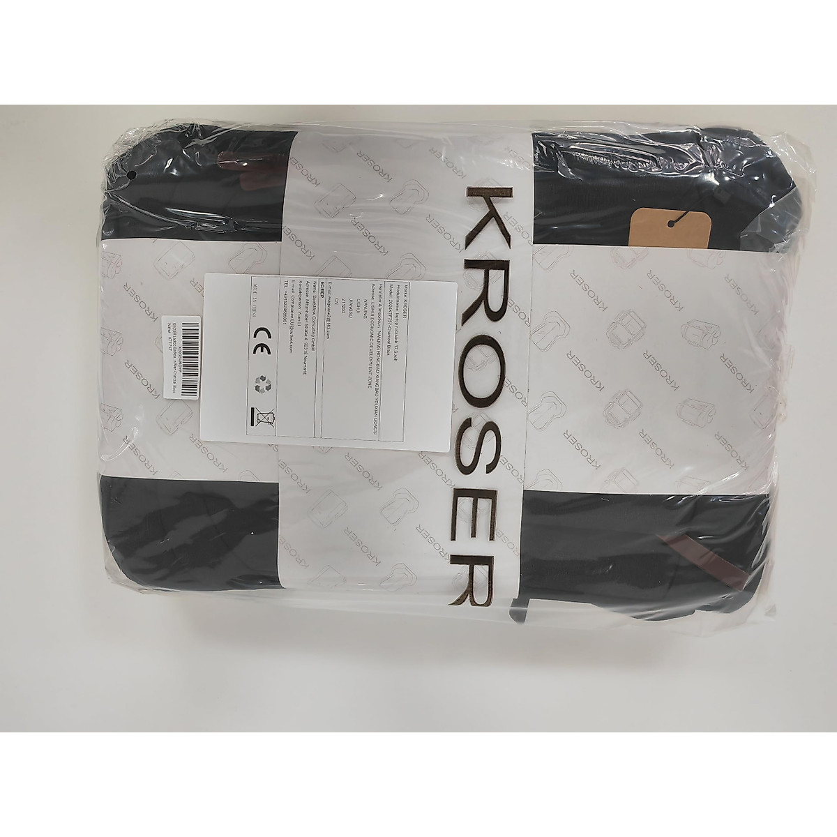 KROSER Laptop Backpack Large Computer Backpack Fits up to 17.3 Inch Laptop with USB Charging Port Water-Repellent School Travel Backpack Casual Daypack for Business/College/Women/Men-Charcoal Black