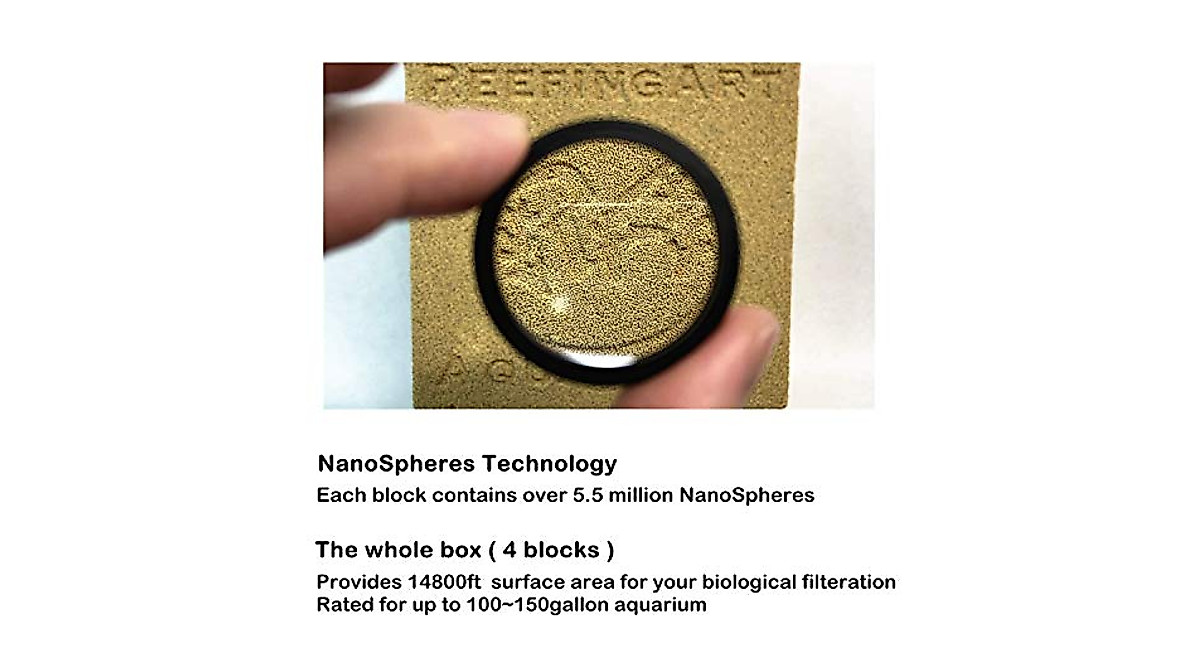 RA AquaTech Ceramic Filter Media Brick 4 Pack for Biological Filtration