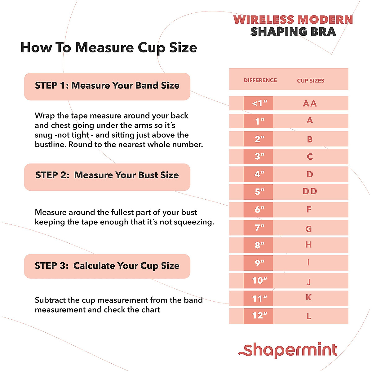 SHAPERMINT Bra for Women | Supportive Comfortable Seamless Wireless Bras with Adjustable Convertible Straps | Everyday Comfy Bralettes from Small to Plus Size, Beige, Small