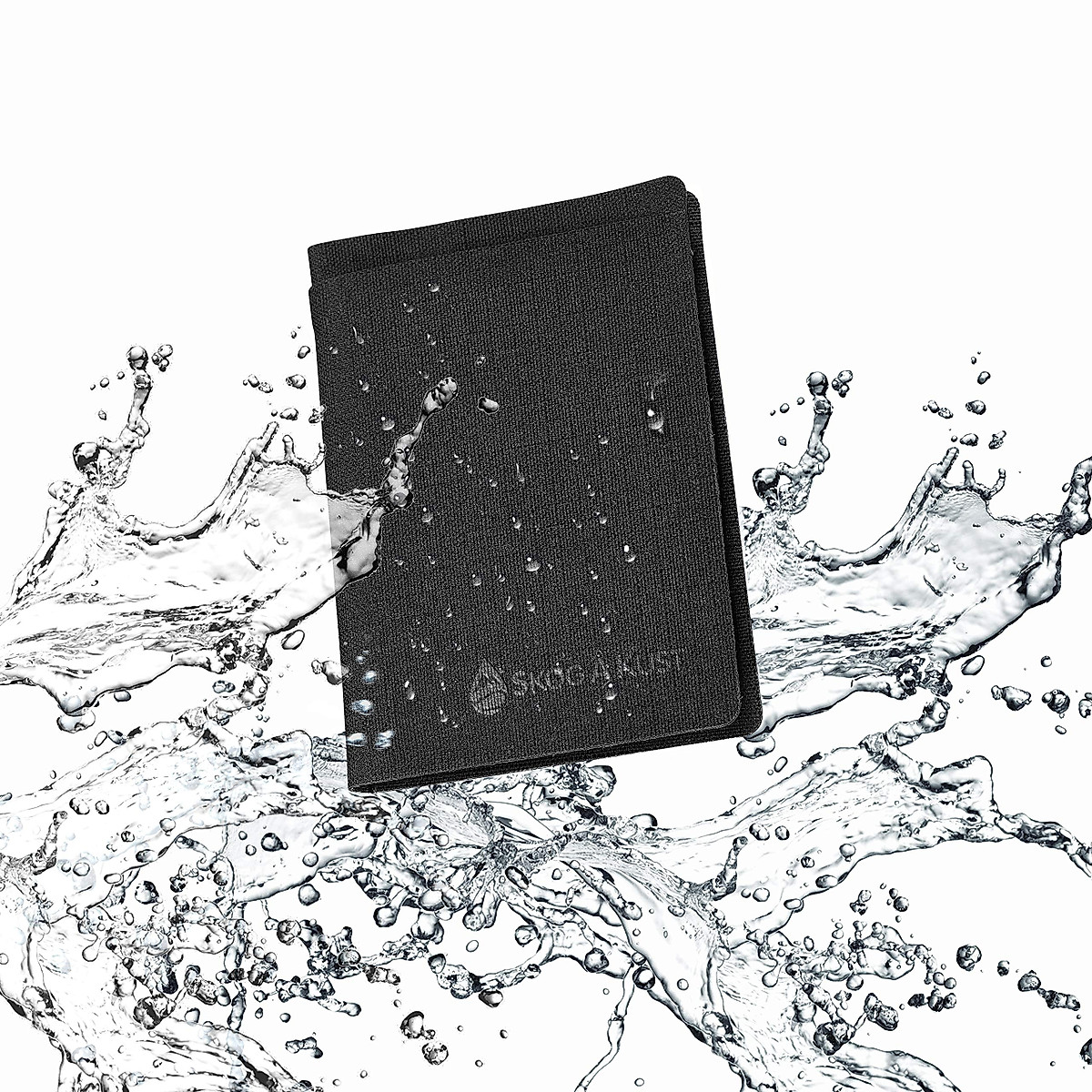 Skog Å Kust Plånbok Floating Waterproof Wallet | Perfect for Boating, Kayaking and Other Outdoor Activities | Bifold Black