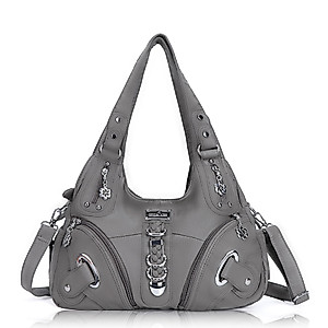 Angelkiss Hobo Purses and handbags for Women Satchel Leather Handbag Women Purses Large Daily Shoulder Bags