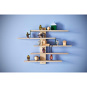 IKEA LUSTIGT Wall Shelf,Wooden, 37x37 cm (14 5/8x14 5/8")