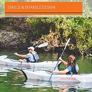 Oru Kayak Foldable Kayak Inlet | Stable, Durable, Lightweight - Lake and River Kayaks - Beginner, Intermediate - Size (Unfolded): 9'8" x 31", Weight: 20 Lbs