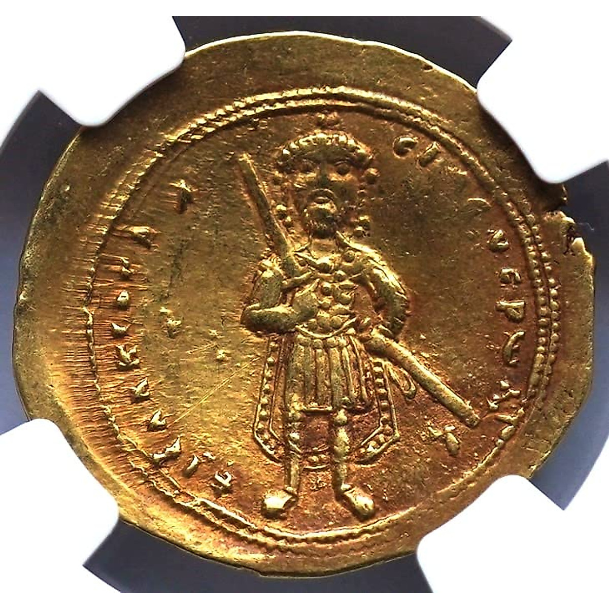 TR 1057-1059 AD Byzantine Empire, Medieval Gold Coin Authenticated and Graded Histamenon Nomisma Choice Extremely Fine NGC