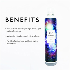 R+Co Outer Space Flexible Hairspray | Every Day Use + Lightweight + Sticky-Free | Vegan + Cruelty-Free | 9.5 Oz