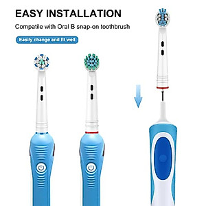 Toothbrush Heads for Oral B, 10 Pack Replacement Toothbrush Heads Medium Soft Dupont Bristles Electric Toothbrush Replacement Heads Effective Cleaning Brush Heads Refills for Oral Health