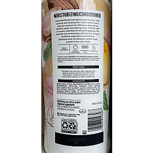 Essential Botanical Shampoo and Conditioner Set | 2 Pack | SULFATE-Free | Family size 2x38.2oz | Apricot and Shea Butter Infused
