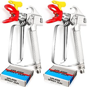 SG02 Airless Paint Spray Gun High Pressure 3600PSI 517 Tip Swivel Joint for Pump Sprayer Parts Accessories(2 Sets)