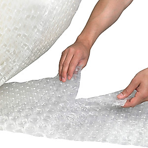 Aviditi Heavy-Duty Bubble Cushioning Wrap Rolls, 48 Inch x 250 Feet, 1/2" Large Bubble, Perforated Every 12 Inches, for Packing, Shipping and Moving (1 Roll)