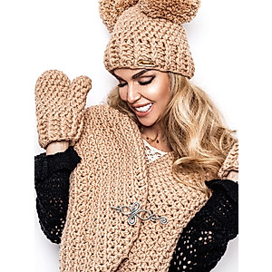 BBTO Celtic Shawl Pin 3 Pcs Crossed Knots Budding Spiral Crocheted Scarf Pin Cloak Pin Sweater Brooch for Women Knitter Handmade Cape(Silver)