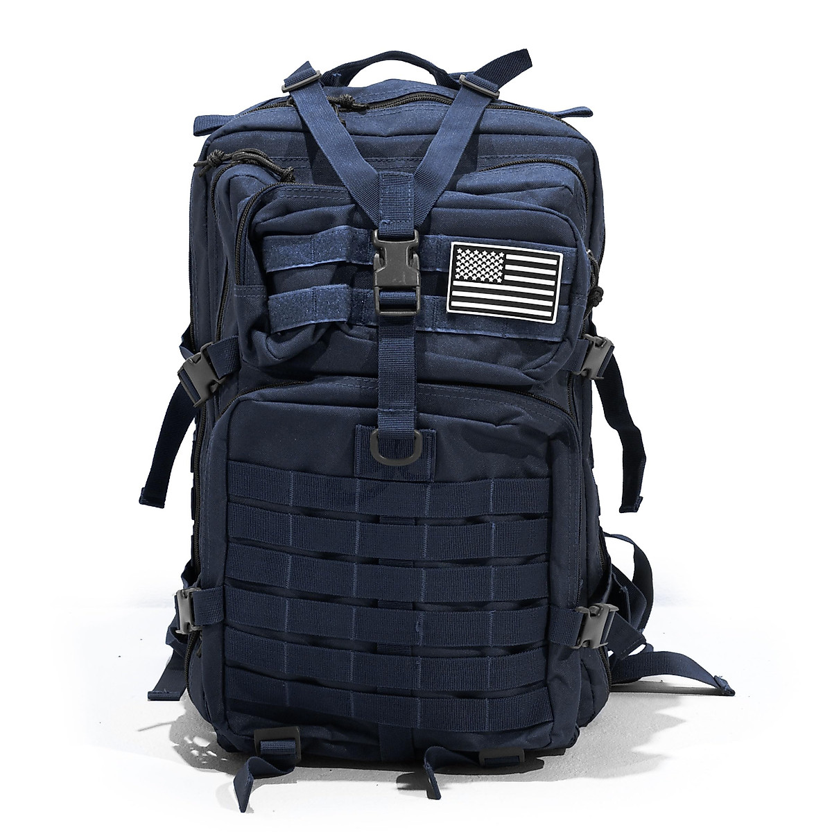 Sirius Survival 50L Expeditionary Tactical Backpack - Large Molle Bag (Navy Blue)