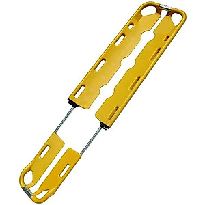 LENFUN Folding Scoop Stretcher, Patient Transfer Plastic Foldable Aluminum Alloy Scoop Stretcher,Ambulance Stretcher Gurney, Patient Transport Rescue Aluminum Alloy Folding