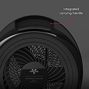 Vornado Velocity 3R Whole Room Space Heater with Timer, Adjustable Thermostat, and Advanced Safety Features, Black