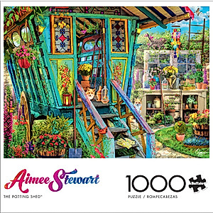 Buffalo Games - Aimee Stewart - The Potting Shed - 1000 Piece Jigsaw Puzzle for Adults Challenging Puzzle Perfect for Game Nights - Finished Puzzle Size is 26.75 x 19.75