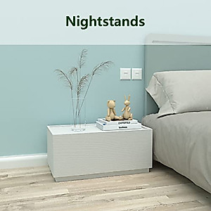 woodtalks Stackable 1 Drawer Dresser, Multi-Purpose Storage Closet Cube Dressers for Bedroom, Storage Cabinet for Entryway, Nightstand Sofa Beside Table Drawer Chest, 23.6 in, White Oak