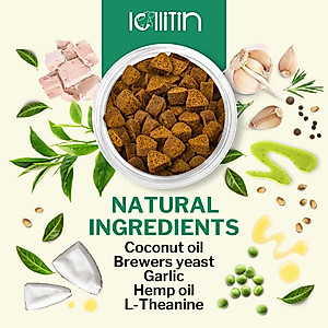 LOLLITIN Flea & Tick Dog Supplement - Made in USA - All Natural - Dog Chews 120 Count - Bacon Flavor - Dog Supplements - Natural Repellent