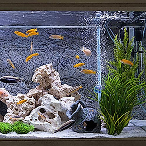 4 Pieces Air Stone Bar (10 Inch) with Suction Cups Aquarium Bubble Wall Fish Tank Bubble Bar Tube Bubble Release Diffuser Bar for Fish Tank Aquarium Hydroponics Pump