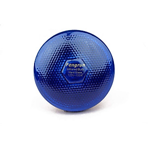 Fengrun Infrared Bulb Red Hard Explosion-Proof Glass Infrared Heating Lamp for Chicken,Pet,Bathroom Warming Light Bulb (Blue-150w)