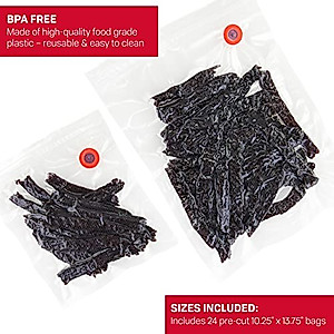 Nesco VS-11HB, Handheld Vacuum Sealer Bags, Large, 24 pack