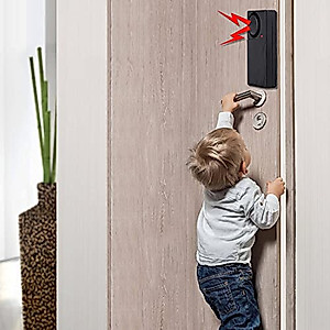 Lancoon Wireless Anti-Theft Vibration Alarm, 110dB Loud Sensitivity Adjustable Motion Sensor Burglar Security System for Door Window Bike Motorcycle Motorhome