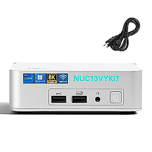 Reatan NUC13 Pro NUC13VYKi7 Vivid Canyon 32GBRAM 1TB SSD Mini PC Mini Computer,Win 11 Pro Mini Computers,Intel i7-1360P 12 Core,16 Thread, Up to 5 GHz Turbo,DDR4,WiFi 6E,BT 5.3,8K Support,USB 3.2
