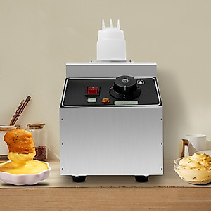 SAHUANIYE 110V Electric Cheese Sauce Warmer Chocolate Sauce Warmer Toppings Bottle,Commercial Hot Caramel Sauce Dispenser,Sauce Bottle Warmer with 1 Bottles,for Heating Curry/Butter/Hot Fudge