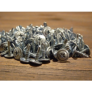 #8 x 1/2" Phillips Modified Truss Head Self-Drilling Tek Screw, Zinc Plated Steel for Sheet Metal - Pack 144 Units GATASCREWS