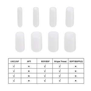 uxcell 50pcs Rubber End Caps 2.5mm ID Vinyl Round Tube Bolt Cap Cover Screw Thread Protectors White, 0.1 inch