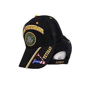Auhafaly United States Army Veteran Men's Standard Baseball, Black, One Size