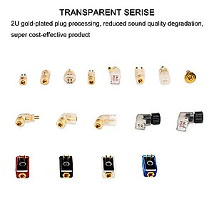 okcsc MMCX Cable Adapter Work for MMCX Cable Connected to Sennheiser HD414 HD650 HD600 HD580 HD565 HD545 HD535 HD525 HD265 HD25 Headset Connector Black