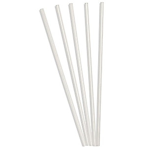 Perfect Stix Clear Concession Straight-Cut Straw, Unwrapped, 7-3/4" Length, Clear (Pack of 100)