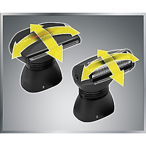 MANGROOMER - ULTIMATE PRO Back Shaver with 2 Shock Absorber Flex Heads, Power Hinge, Extreme Reach Handle and Power Burst