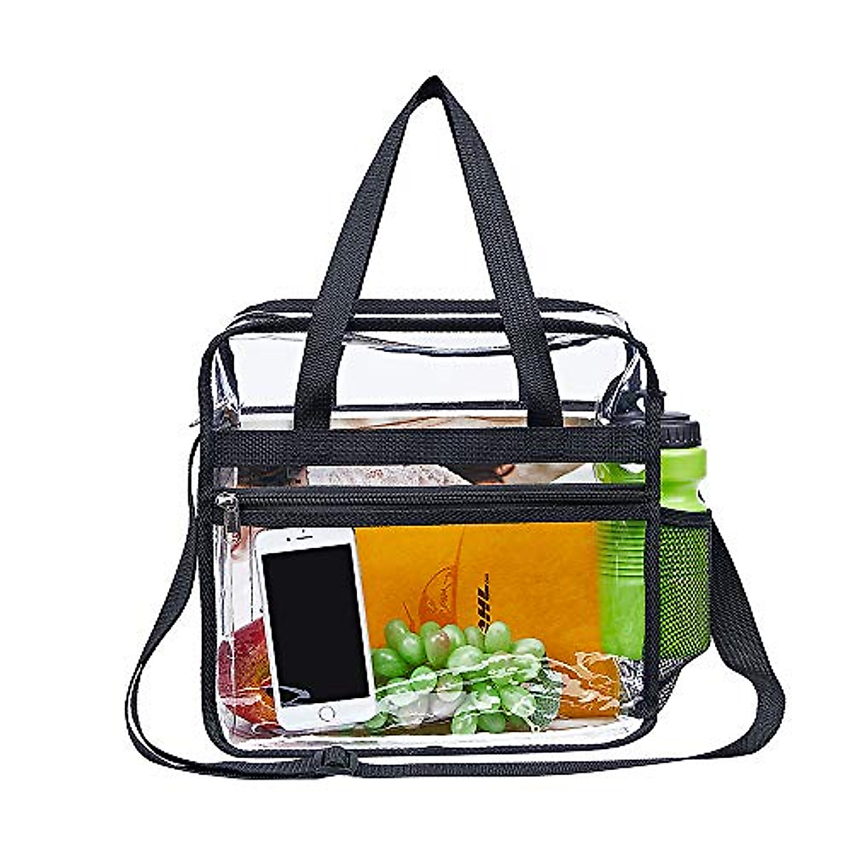 Clear Bag Stadium Approved,Security Approved Clear Tote Bag-12"X12"X6"