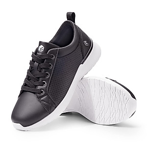 FitVille Womens Wide Walking Shoes Lightweight Breathable Casual Memory Foam Sneakers- LiteWalk V1(Rwood, Size 8 Wide)-1