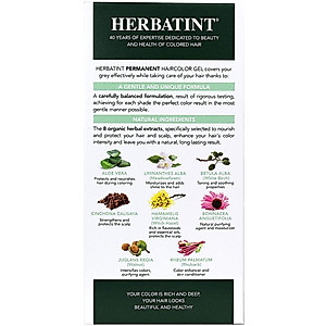 Herbatint Permanent Haircolor Gel, 5N Light Chestnut (5N) 4.56 Fl Oz