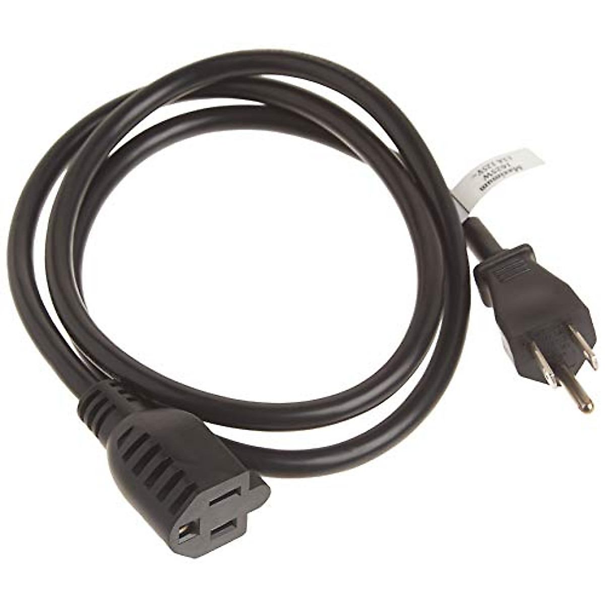 C2G 29930 16 AWG Short Extension Power Cord, 4 Feet (1.21 Meters), Black