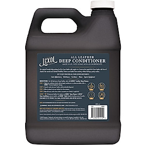 Leather Cleaner by Lexol, Use on Furniture, Car Interiors, Shoes, Handbags, Accessories, 33.8 Fl Oz Each