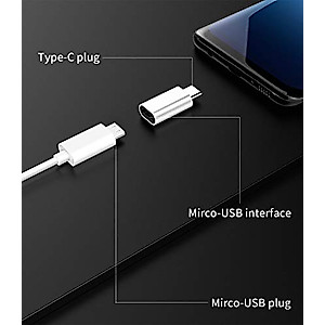 3-Pack,USB C to Micro USB Adapter USB-to-USB A Type C Male to Microusb Female Connector for Samsung Galaxy s7 s8 s9 s10 USBC Converter