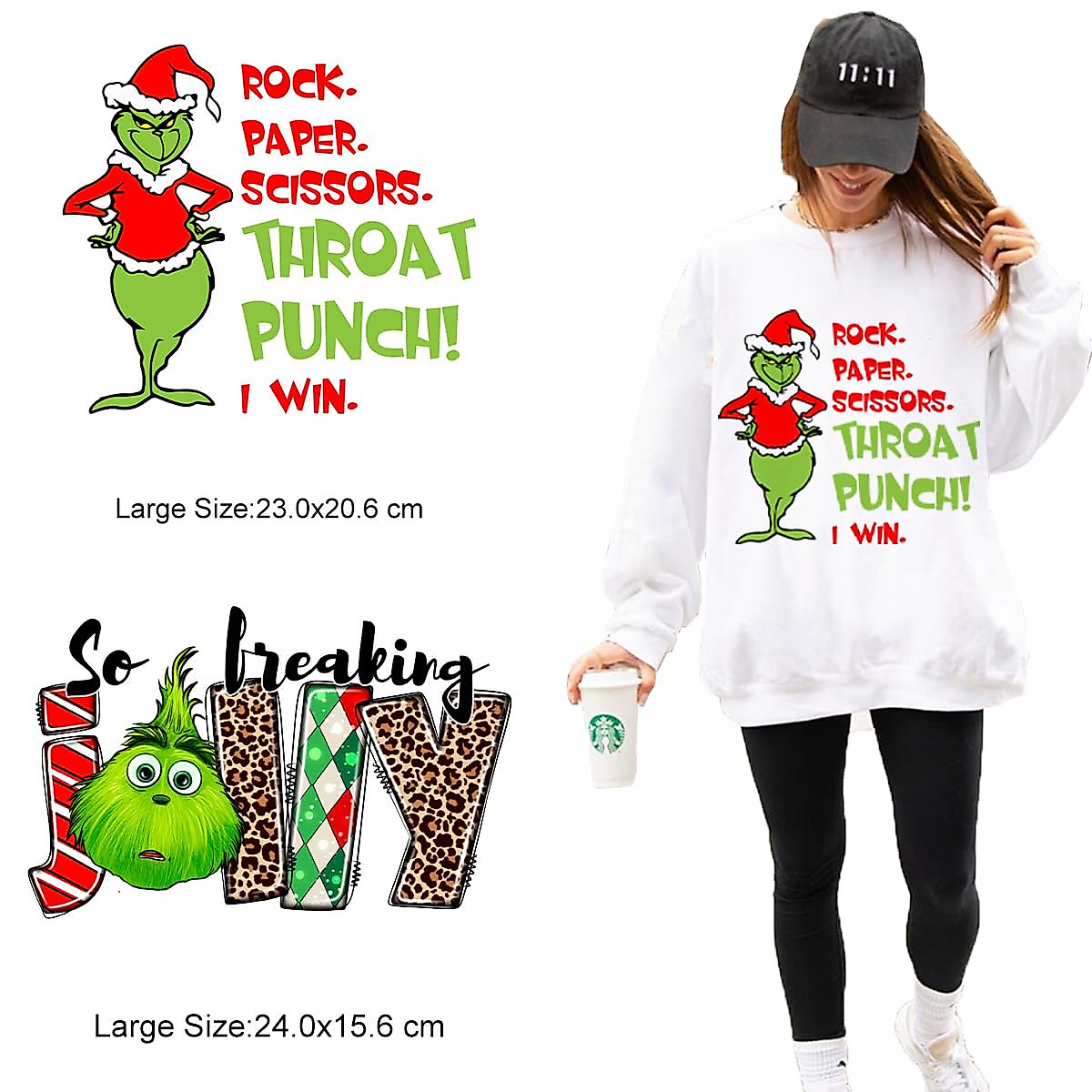 4 Sheets Christmas Iron on Vinyl Transfers Stickers Heat Transfer Design Christmas Iron on Transfers Patches Christmas Iron on Decals for T-Shirt Clothing Bags Pillow DIY Craft Supplies