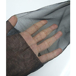 TVRtyle Women’s 10 Denier Vintage Thigh High See Through Non-stretch RHT Silk Stocking 928 (Medium)