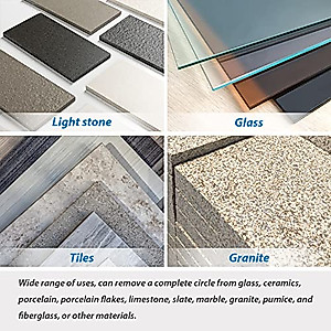 Diamond Drill Bit Set,10 Pieces Diamond Hole Saw, Glass Hole Saw for Tiles Glass, Ceramic, Porcelain, Marble, Bottles, DIY,6mm - 30mm