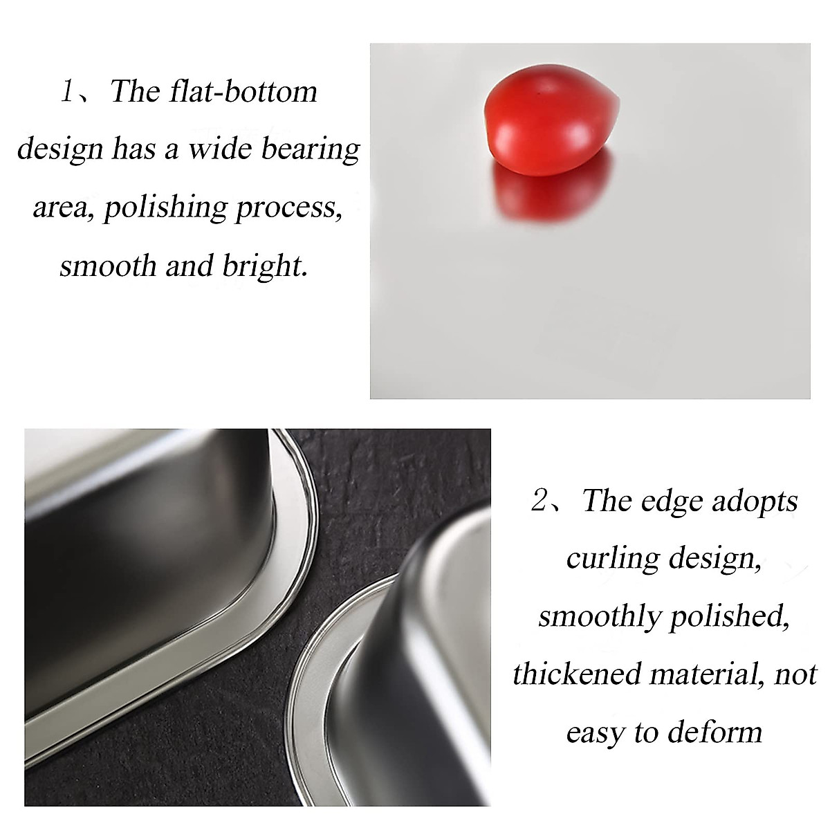 Tattoo Stainless Steel Tray - Usiriy 2 Pack 13.5" X 10" Stainless Steel Tattoo Trays Dental Tray Body Piercing Instrument Tool for Tattoo Supplies, Tattoo Kits