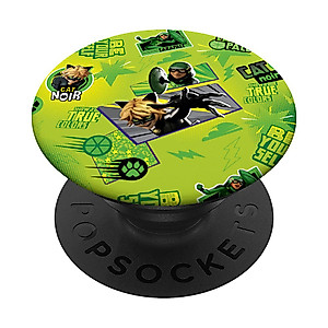 Miraculous Collection Iconic Cat Noir and Carapace PopSockets Swappable PopGrip