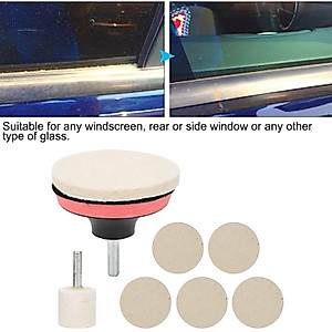 Glass Polishing Kit, Yctze 100g Cerium Oxide Powder Polish Kit for Car Windscreen Glass, Restores Scratched, Removes Blade Damage, Scuffs and Water Deposits