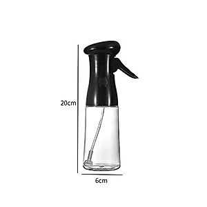 Poaisduie Glass Oil Dispenser Barbecue Cooking Oil Olive Oil Oil Controlling Bottle Kitchen Plastic Pneumatic Fuel Injector Spray Bottle