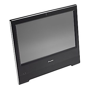 Shuttle XPC AIO X50V6 BLACK Intel Celeron 3865U Kabylake All-In-One Barebone PC, Fanless, IP54 Certified, VESA compatible