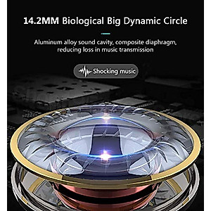 Earphones with Microphone Noise Isolating Stereo 3.5mm Jack in-Ear Earphones Universal Compatible with 6s/6 Plus/SE and Android Smartphones, MP3